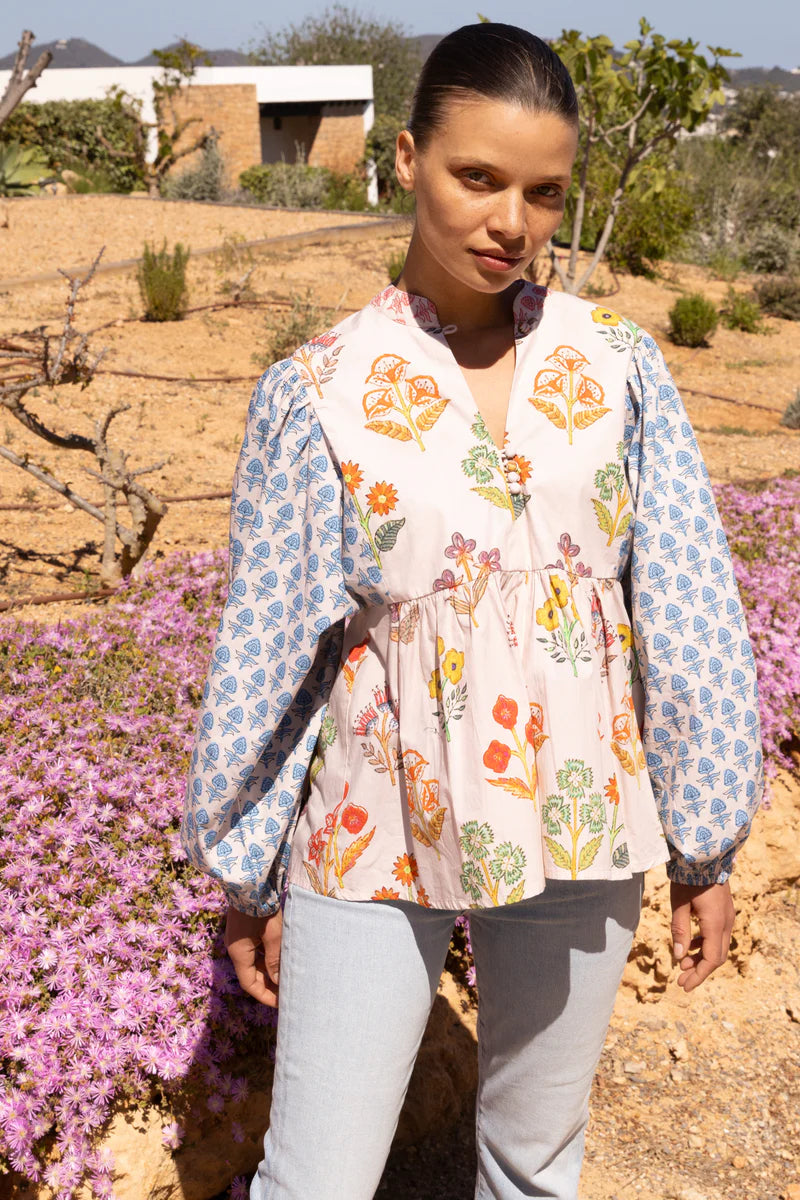 Mandarin Balloon Top – Tulips Little Pop Up Shop